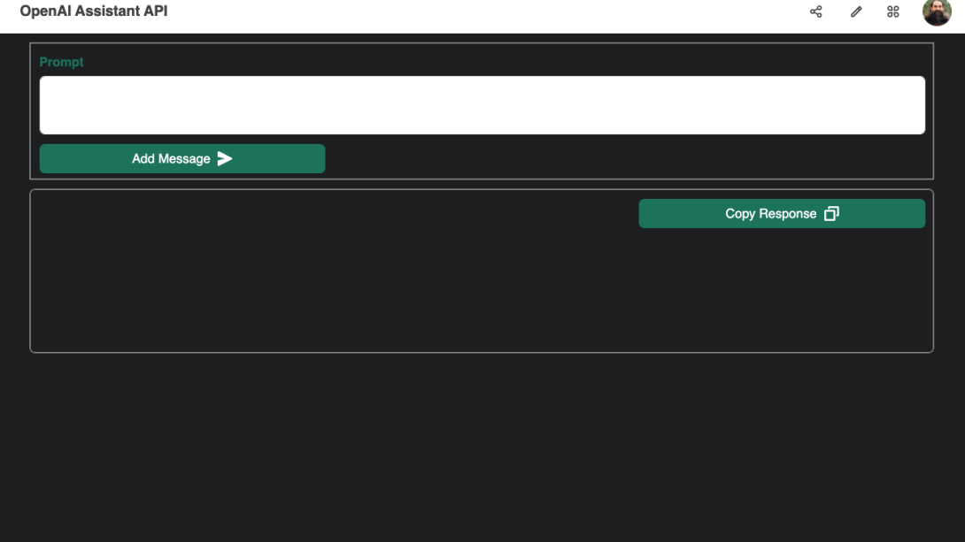 Openai Assistant API Starter Template | Appsmith Community Portal